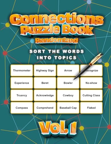 Connections Puzzle Book: Randomized Word Game on Trivia and General ...