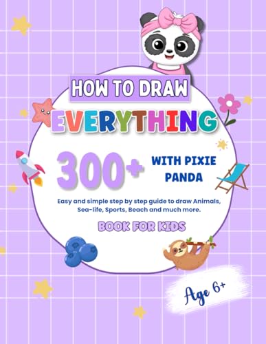 How To Draw Everything With Pixie Panda : 300+ Easy and Simple Step by ...