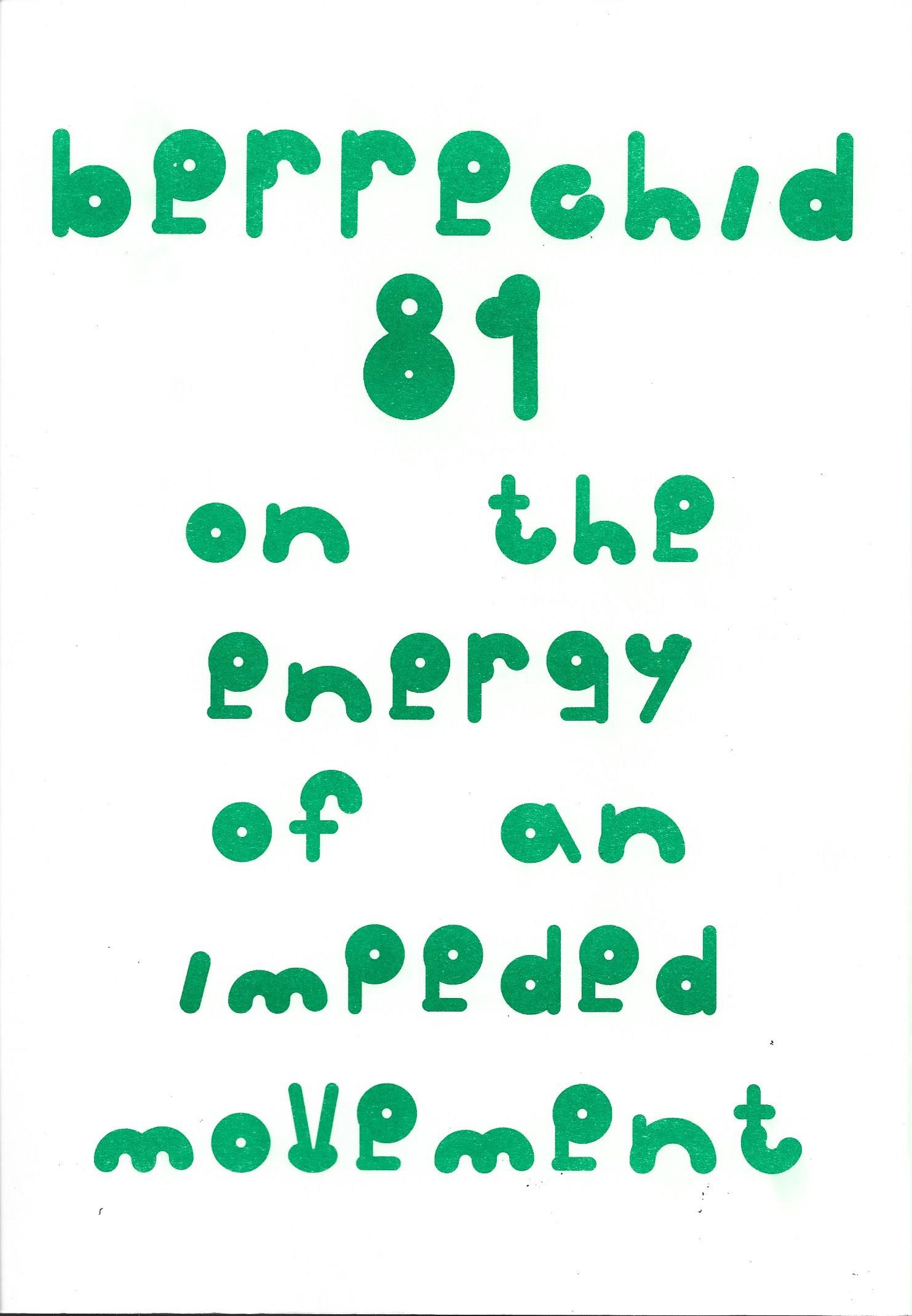 Berrechid 81: On the Energy of an Impeded Movement by Abdeslam Ziou ...