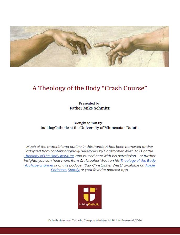Theology of the Body Crash Course Manual by Mike Schmitz | Goodreads