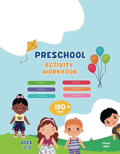 Preschool Activity Workbook Ages 3-5: Coloured Edition - 150 activities ...