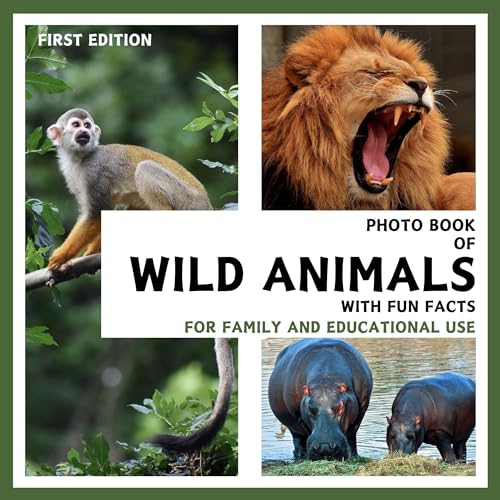 Photo Book of Wild Animals with Fun Facts : For Family and Educational ...