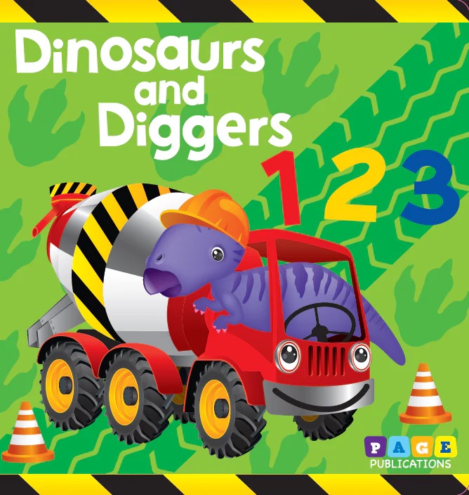 Dinosaurs and Diggers 123 by Page Publications | Goodreads
