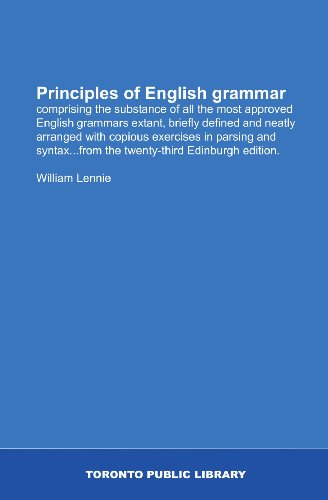 Principles of English grammar by William Lennie | Goodreads