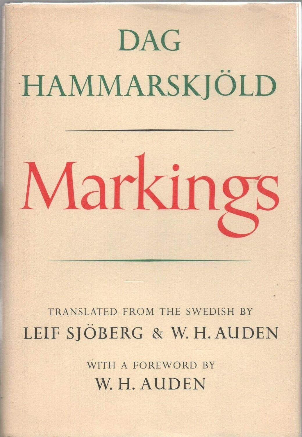 Markings by Dag Hammarskjöld | Goodreads