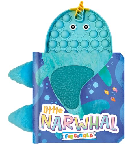 Fidgimals Little Narwhal Ocean Baby Book | Sensory Board Book with Pop ...