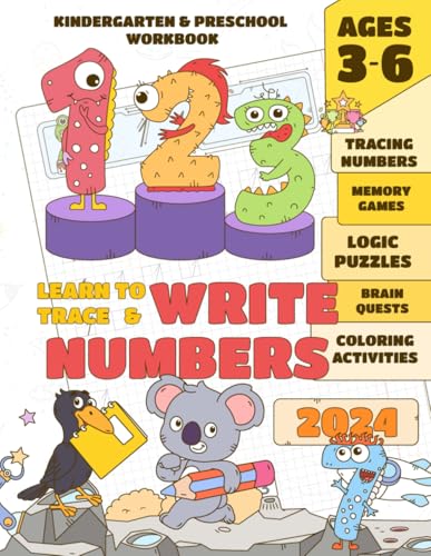 First Learn to Trace and Write Numbers: Kindergarten and Preschool ...