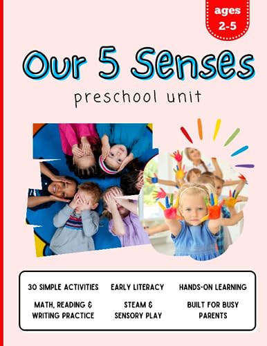 5 Senses Preschool Unit: Homeschool Preschool Ages 2-5 by Surviving ...