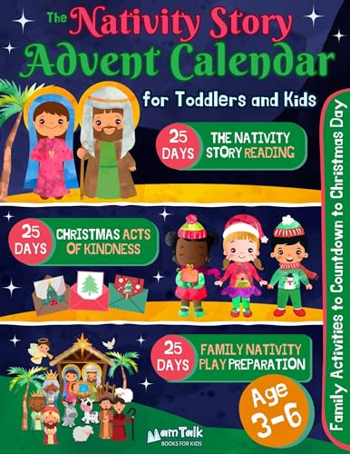 The Nativity Story Advent Calendar for Toddlers and Kids: 25 Days of ...