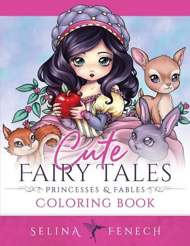 Cute Fairy Tales, Princesses, and Fables Coloring Book by Selina Fenech ...