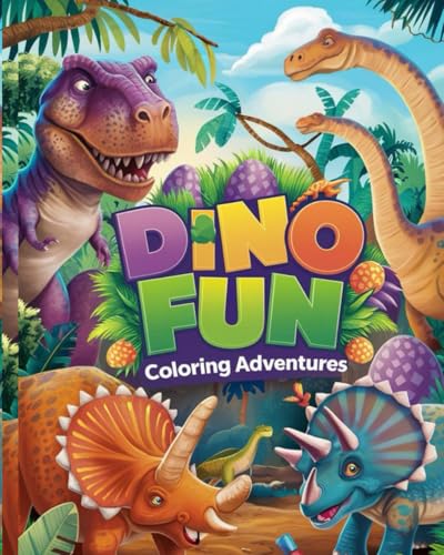 Dino Fun: Coloring Adventures: Discover and Color the Amazing by Nada ...