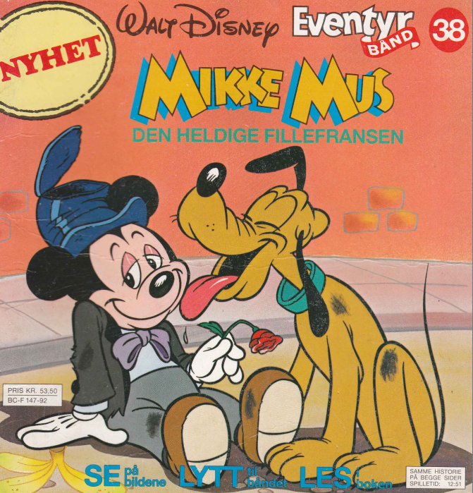 Disney Eventyrbånd: Mikke Mus - Den Heldige Fillefransen by Walt Disney ...