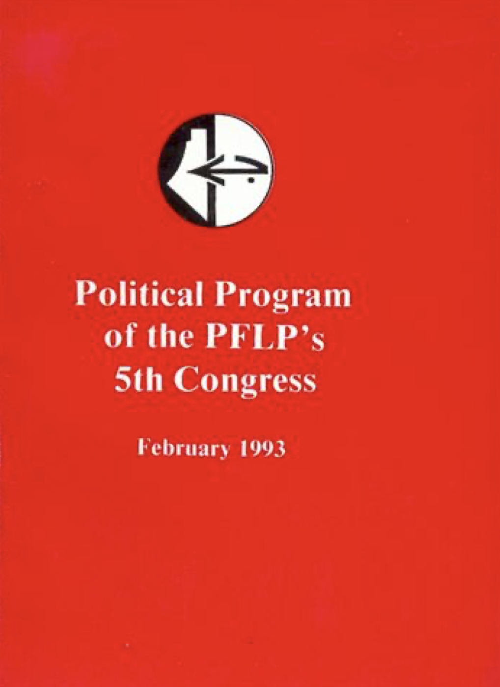 Political Program of the PFLP's 5th Congress by Popular Front for the ...