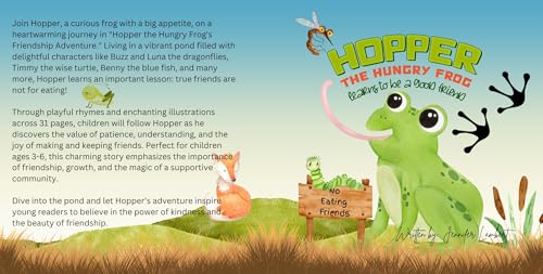 Hopper The Hungry Frog: Learns To Be A Good Friend by Jennifer Lambert ...