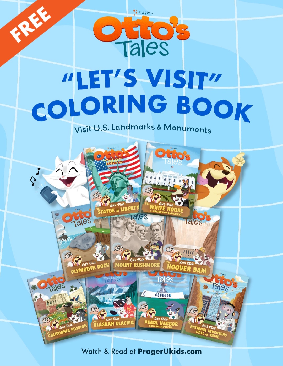 Otto's Tales "Let's Visit" Coloring Book by PragerU | Goodreads