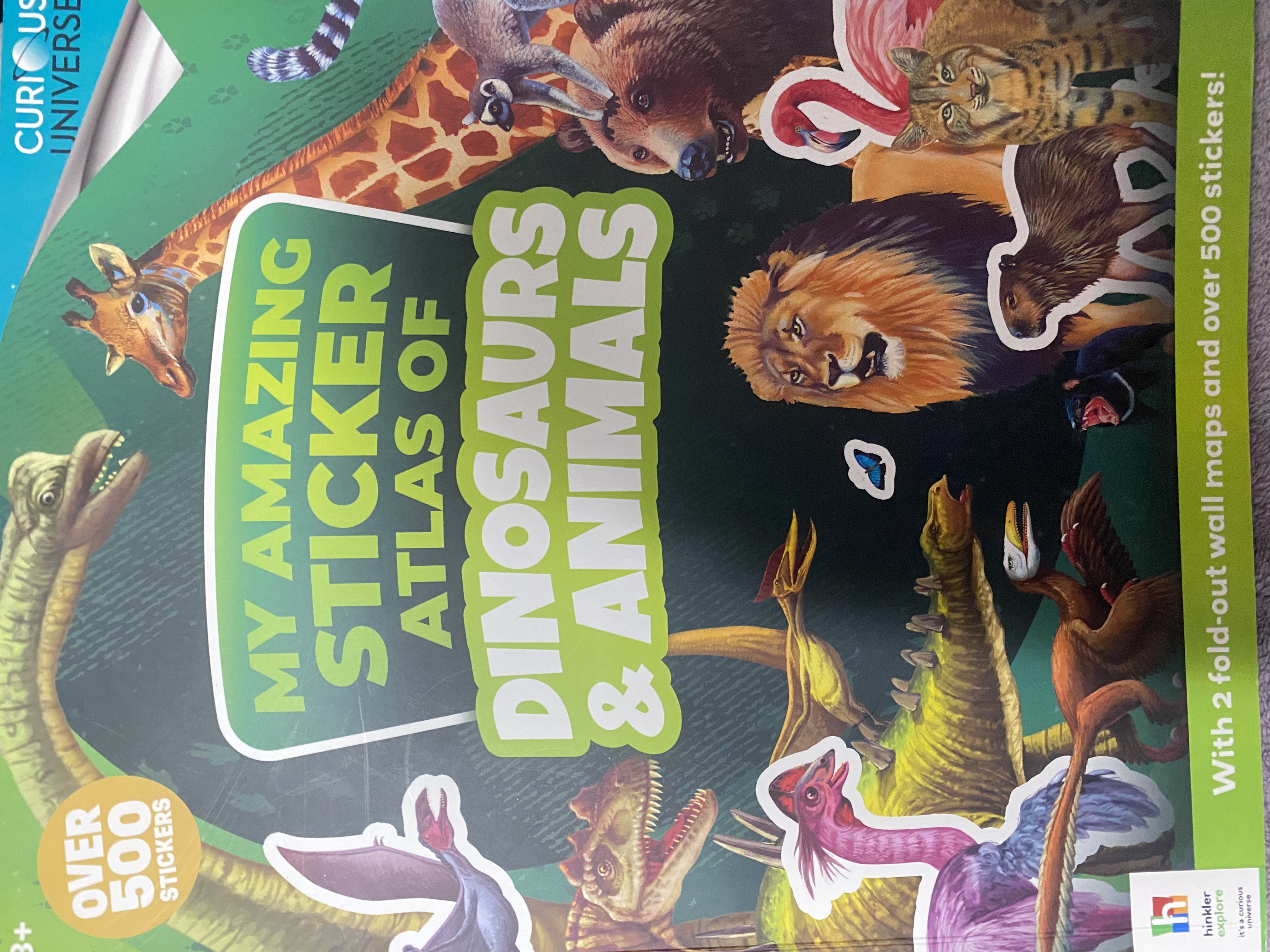 My Amazing Sticker Atlas of Dinosaurs & Animals by Katie Hewat | Goodreads