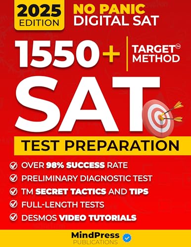 NO PANIC DIGITAL SAT [2025 Edition]: Achieve a 1550+ Score Effortlessly ...