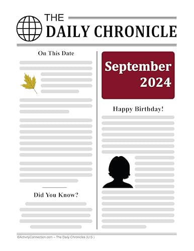 Daily Chronicles - September 2024 by Activity Connection | Goodreads