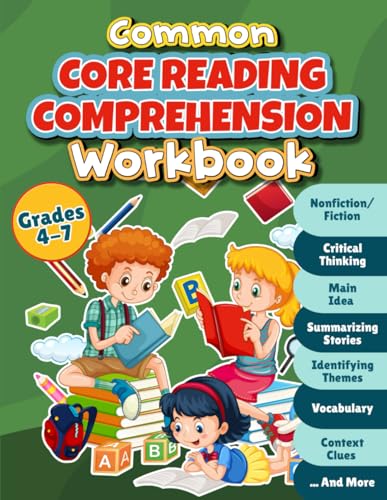 Common Core Reading Comprehension Workbook Grades 4-7: Fiction and ...