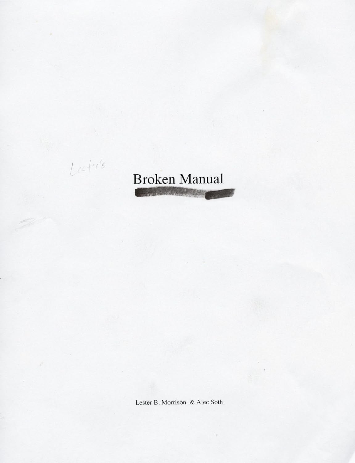 Broken Manual by Alec Soth | Goodreads