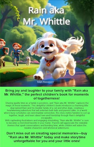 Rain aka Mr. Whittle by Ralph Manzanares | Goodreads