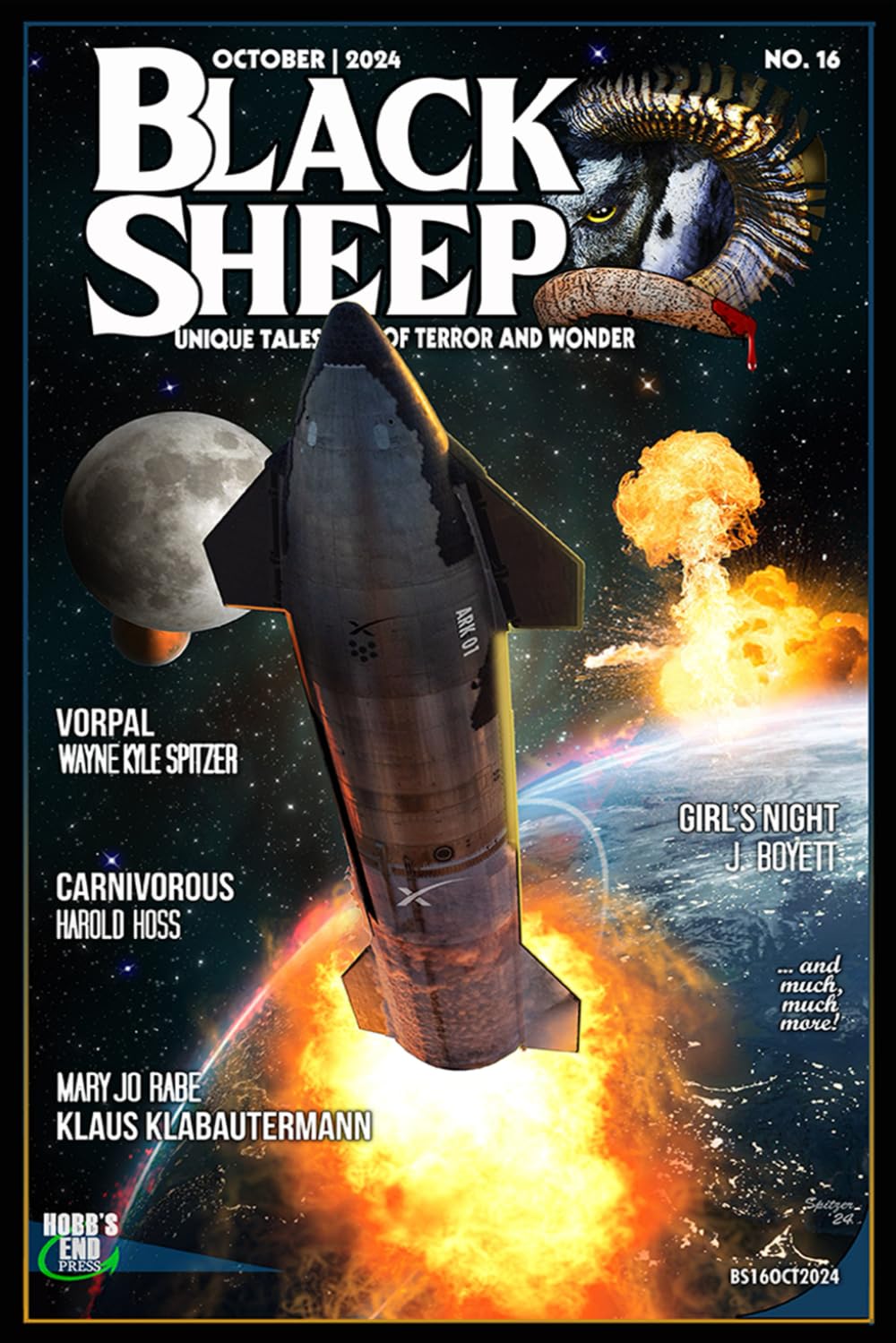 Black Sheep: Unique Tales of Terror and Wonder No. 16: October 2024 by Wayne Kyle Spitzer ...