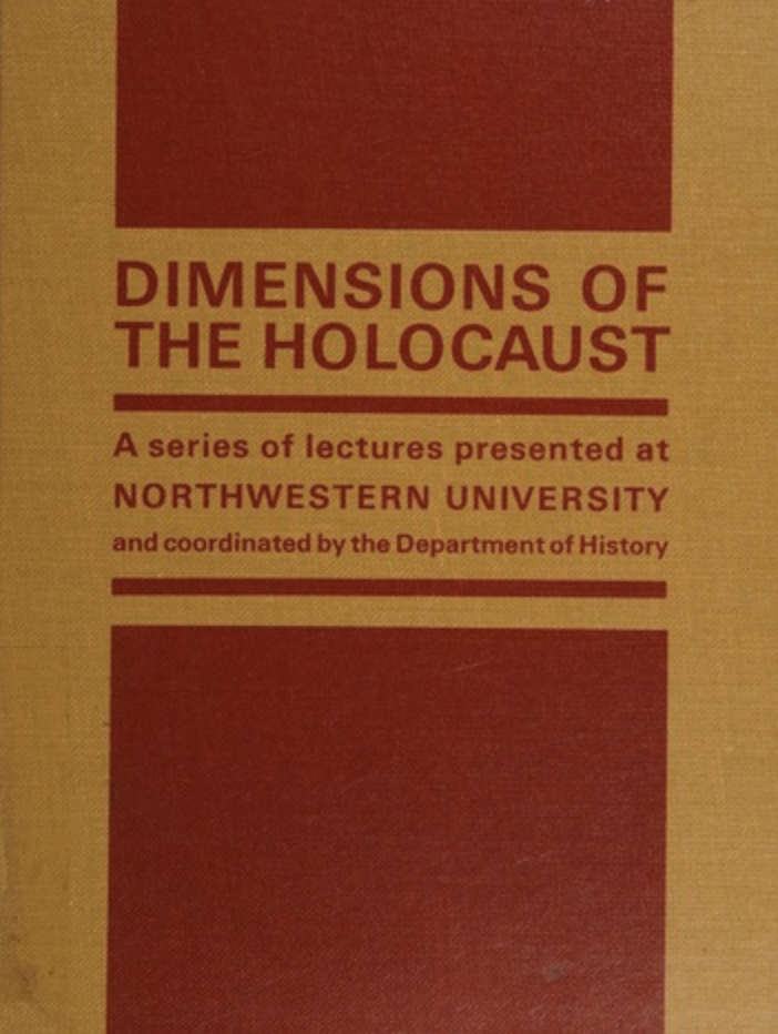 Dimensions of the Holocaust by Elie Wiesel | Goodreads