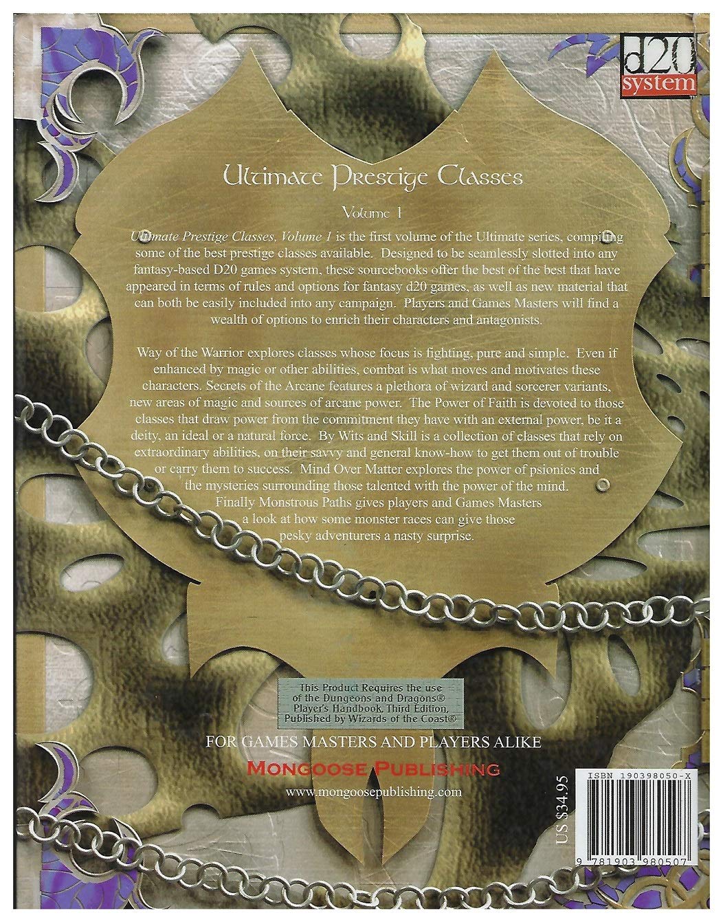 Ultimate Prestige Classes (d20 System, Volume 1) by Alejandro Melchor ...