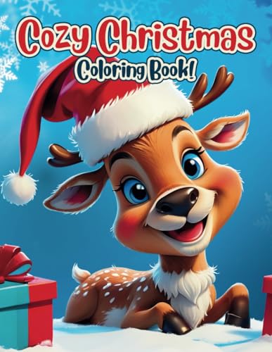 Cozy Christmas Coloring Book: 25 Easy & Joyful Advent Pages with ...