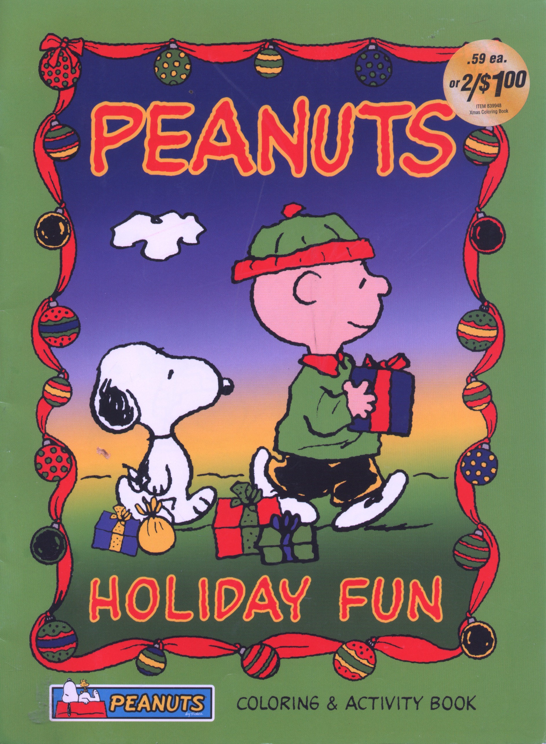 Peanuts Holiday Fun: Coloring & Activity Book [4138-2, 2005] by Charles ...