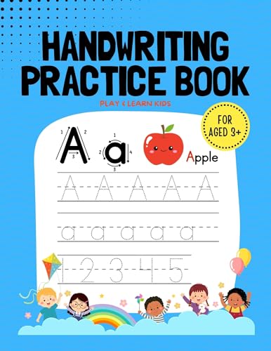 Handwriting Practice Book for Kids: Kids First Learn-to-Write Workbook ...