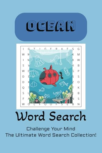 Ocean Word Search Puzzle Book: Easy-to-Read About Ocean [6x9 inches ...