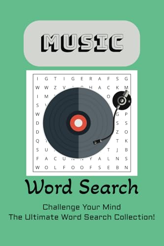 Music Word Search Puzzle Book: Easy-to-Read About Music [6x9 inches ...