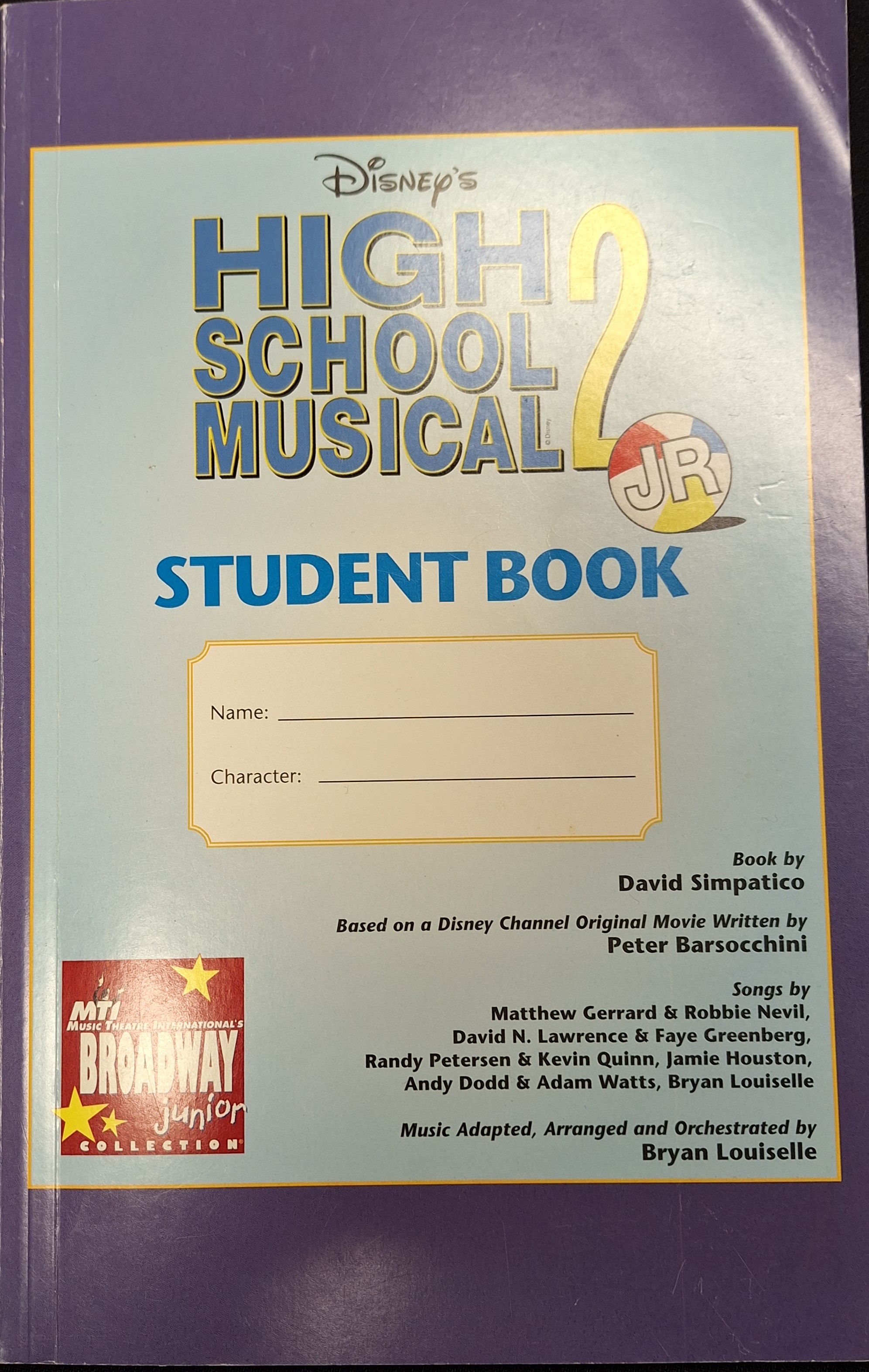 High School Musical 2 JR Student Book by David Simpatico | Goodreads