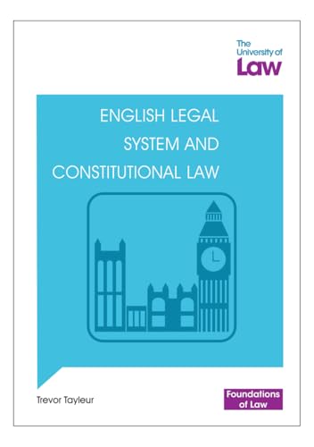 Foundations of Law - English Legal System and Constitutional Law by ...