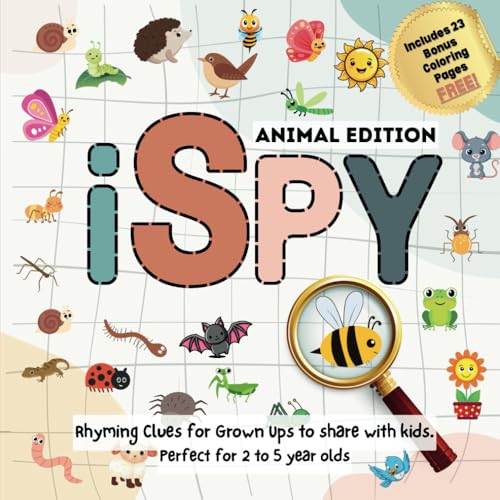 I Spy Animal Edition: Rhyming Clues for Grown Ups to share with Kids ...