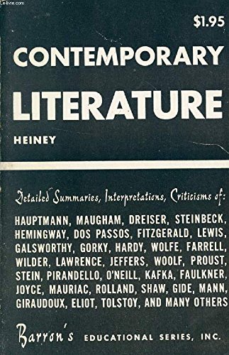 Contemporary Literature by Donald Heiney | Goodreads