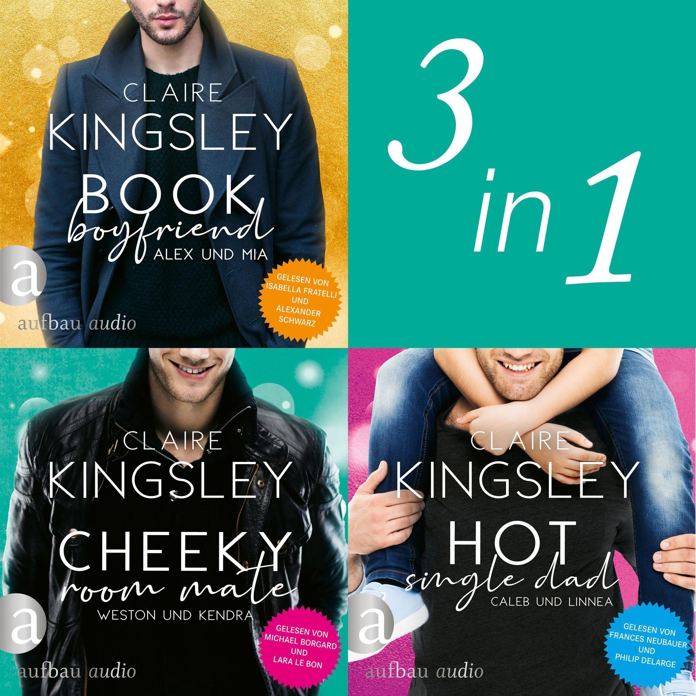Book Boyfriend & Cheeky Room Mate & Hot Single Dad by Claire Kingsley ...