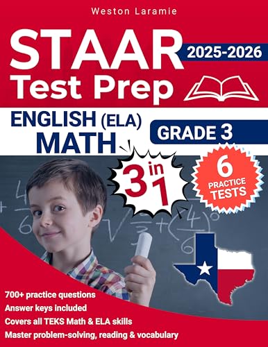 STAAR Test Prep Grade 3: The Ultimate Workbook to Master Math & ELA ...