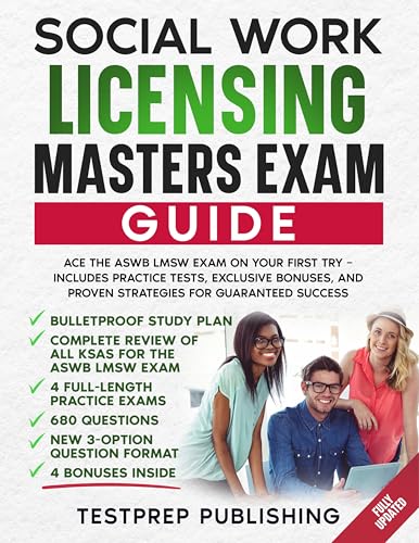 Social Work Licensing Masters Exam Guide: Ace the ASWB LMSW Exam on ...