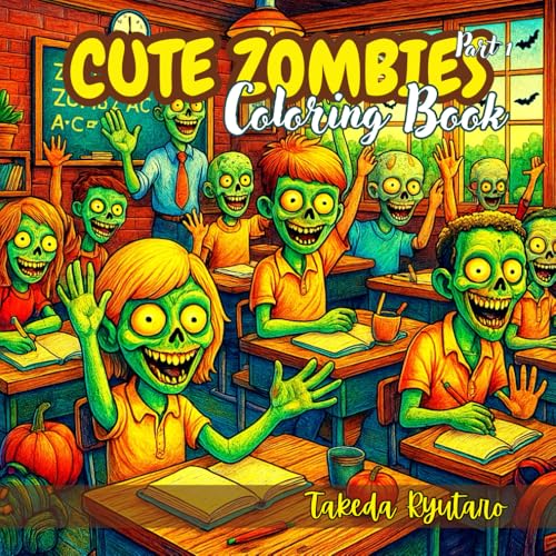 CUTE ZOMBIES COLORING BOOK Part I: for All Ages - Adorable Undead Fun ...