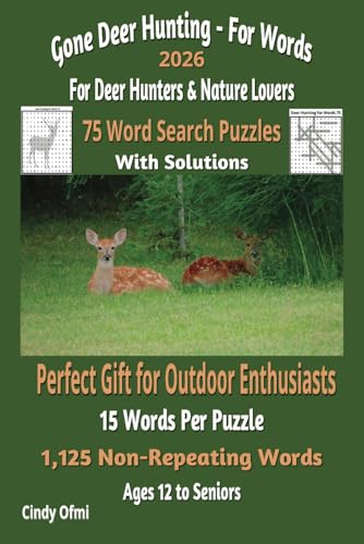 Gone Deer Hunting – For Words 2026 Word Search Puzzles: For Deer ...