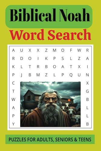 Biblical Noah: Word Searches with Easy-to-Read Print about Biblical ...
