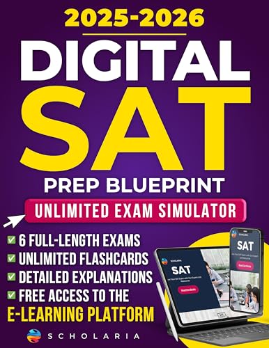DIGITAL SAT PREP BLUEPRINT: Includes 6 Full-Length Tests, Unlimited ...
