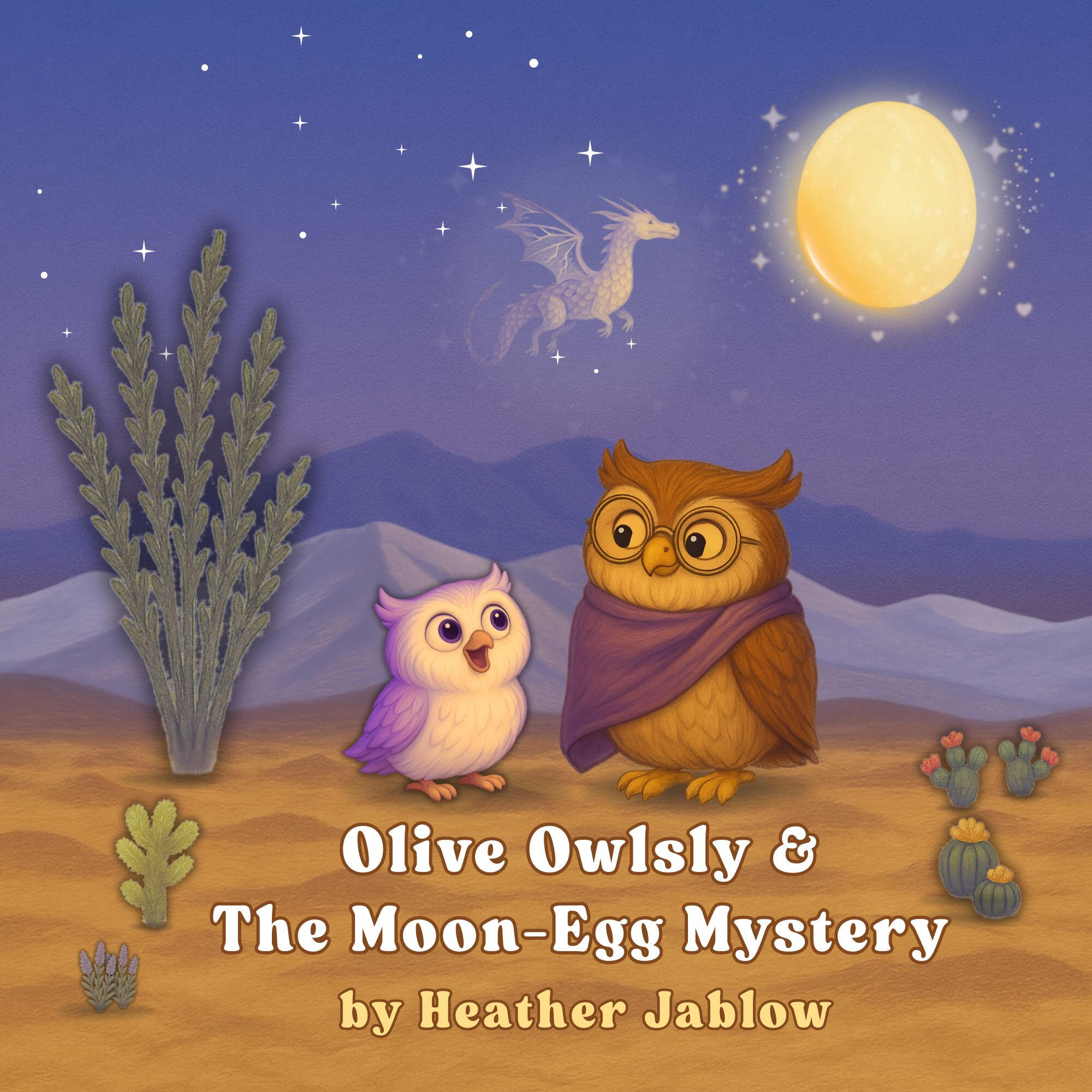 Olive Owlsly & The Moon-Egg Mystery: A bedtime desert tale about wonder ...