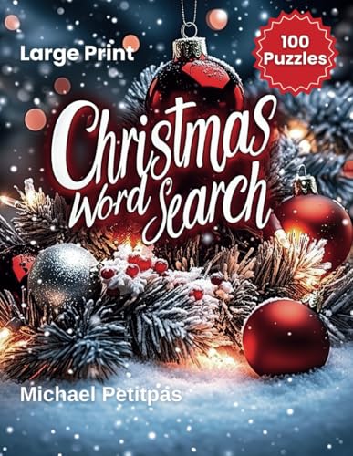 Christmas Word Search 100 Puzzles: Large Print Edition by Michael ...