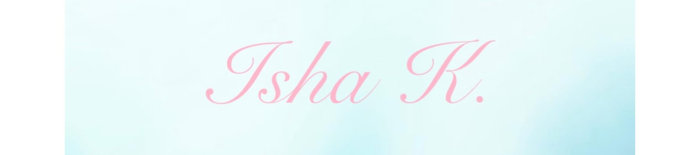 Isha K's Amazon Page