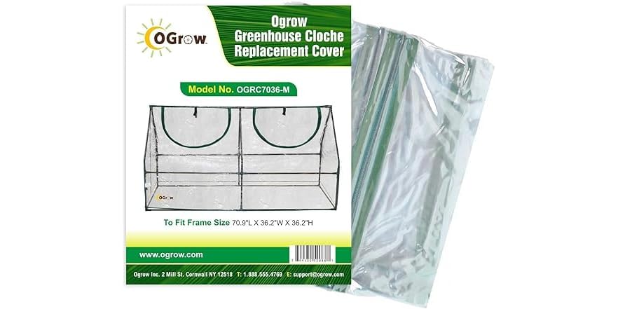 Ogrow PE Greenhouse Cloche Replacement Cover