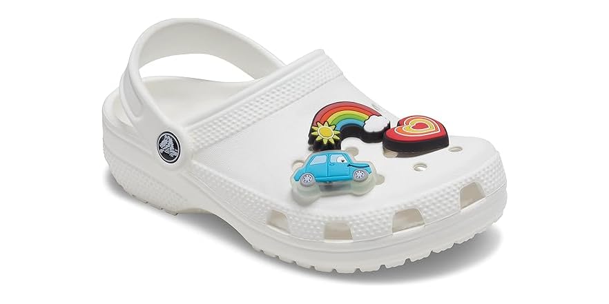 Crocs Jibbitz 3-Pack Rainbow Shoe Charms