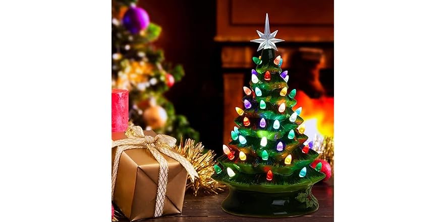 270 Pcs Ceramic Christmas Tree Bulbs